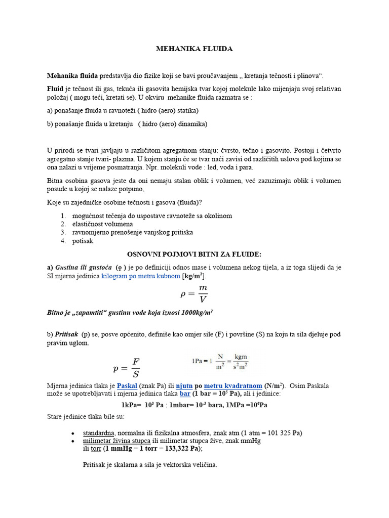 Mehanika Fluida | PDF