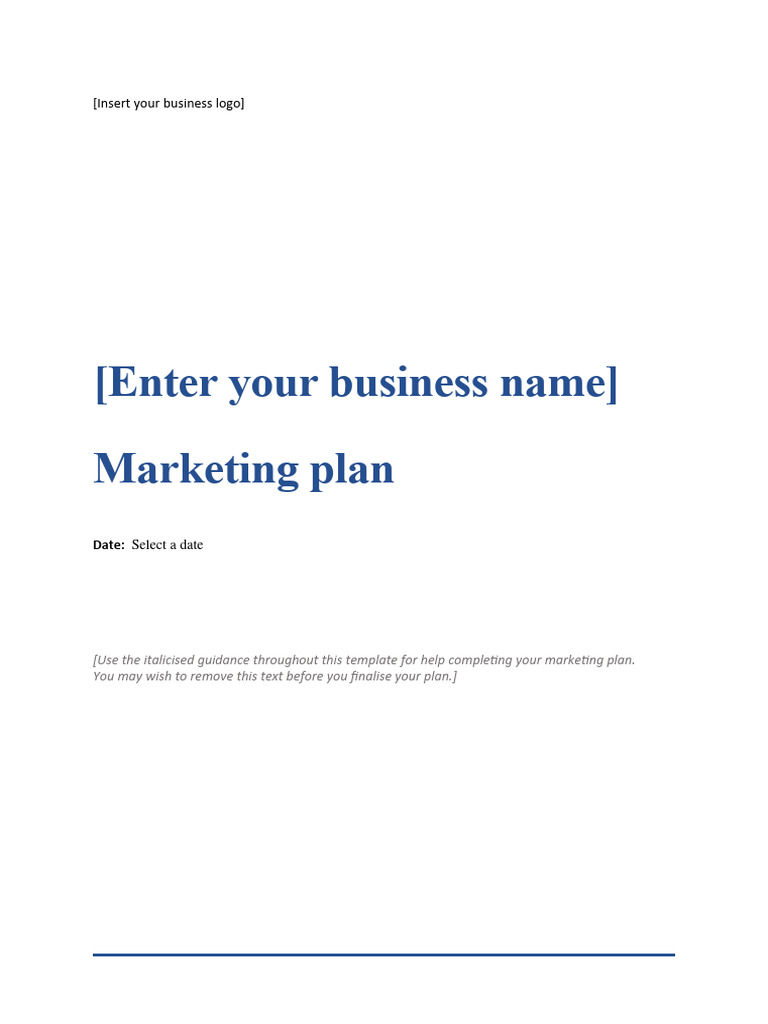 Marketing Plan Template | Download Free PDF | Marketing | Sales