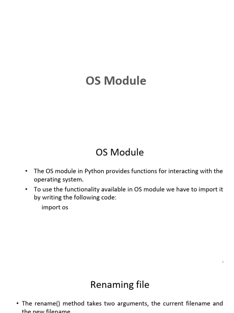 OS module | PDF | Filename | Computer File