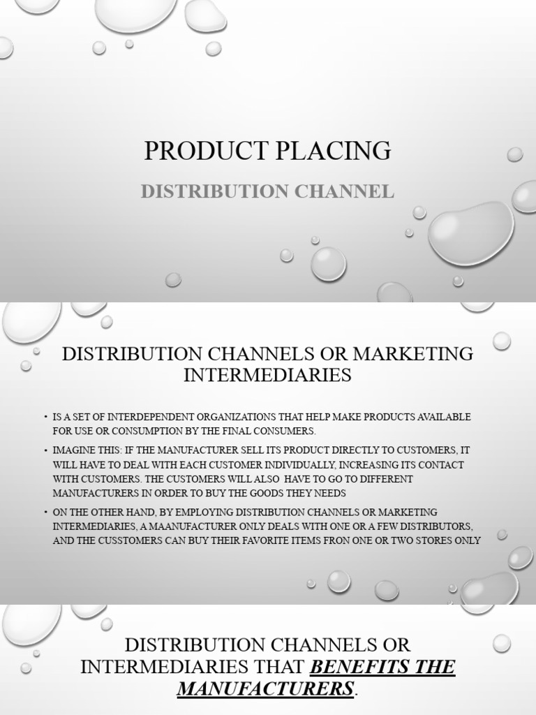 Distribution Channels | PDF | Retail | Marketing