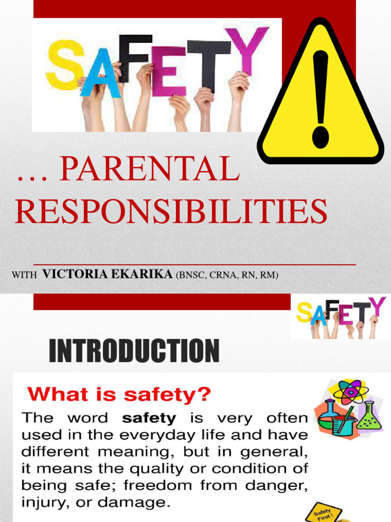 Safety, Parental Responsibilities | Download Free PDF | Safety | Violence