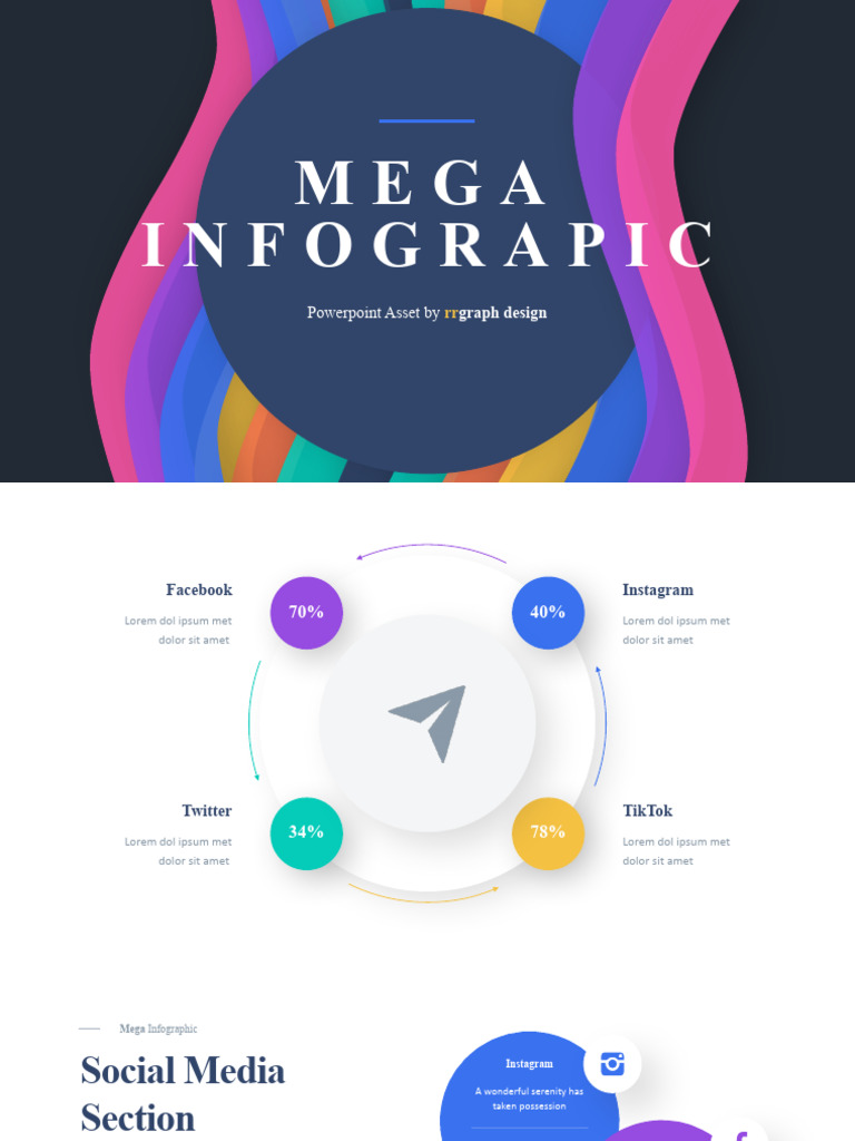 Social Media & Flow Chart Infographic | PDF | Infographics | Social Media