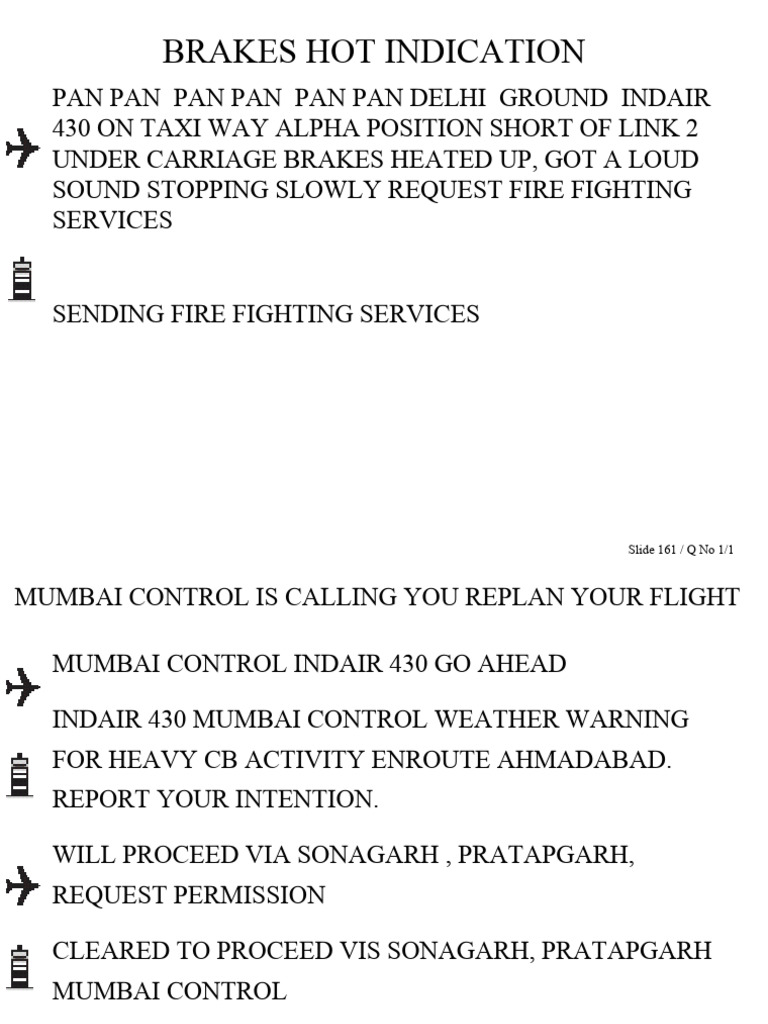 Nfti Calls Ques | PDF | Air Traffic Control | Runway
