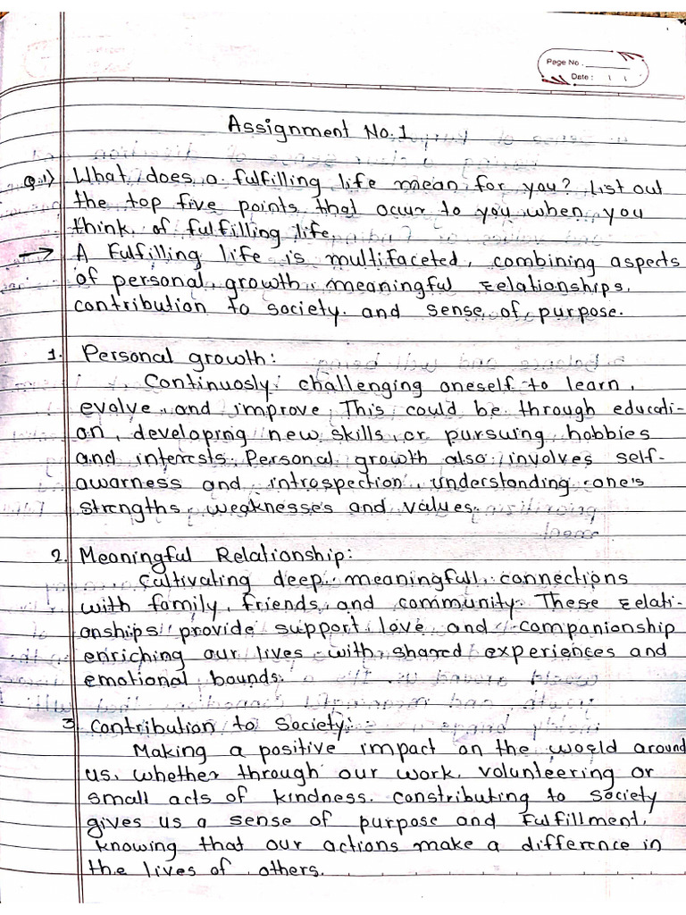 UHV Assignments | PDF