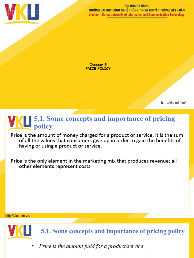 Chapter 5 Price Policy | PDF | Pricing | Demand