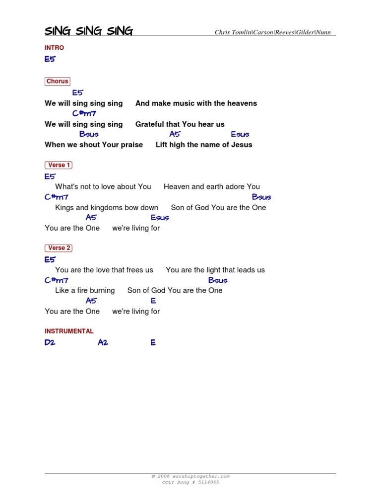 Sing Sing Sing | PDF