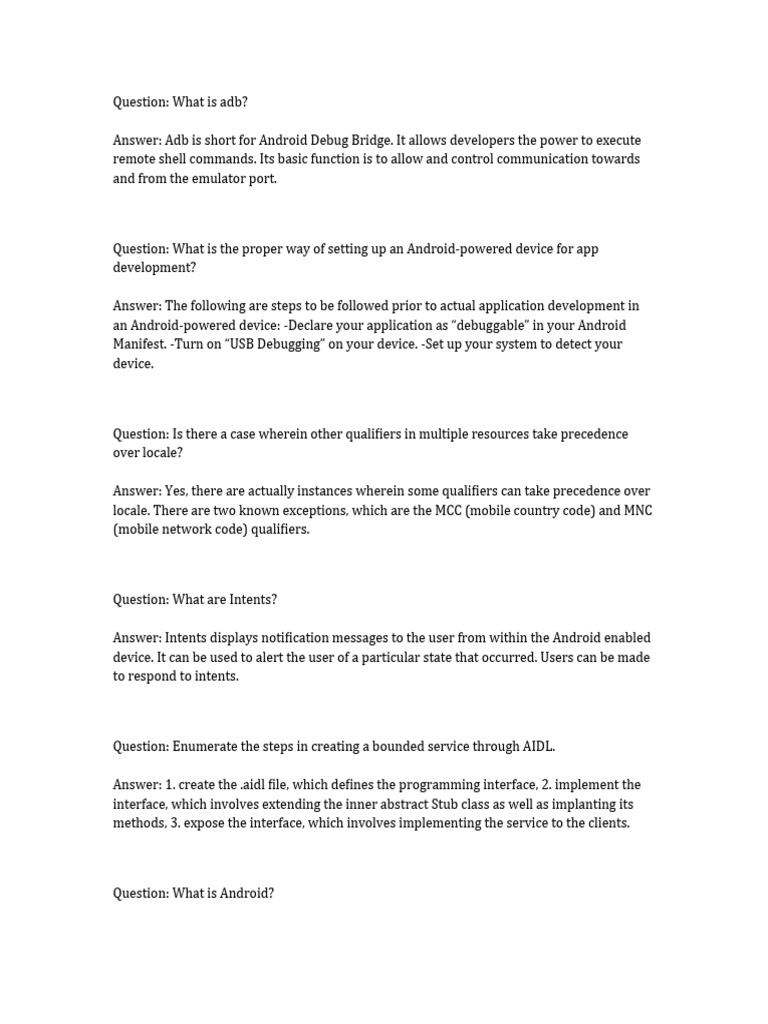 Understanding Android Development Basics | PDF | Android (Operating ...