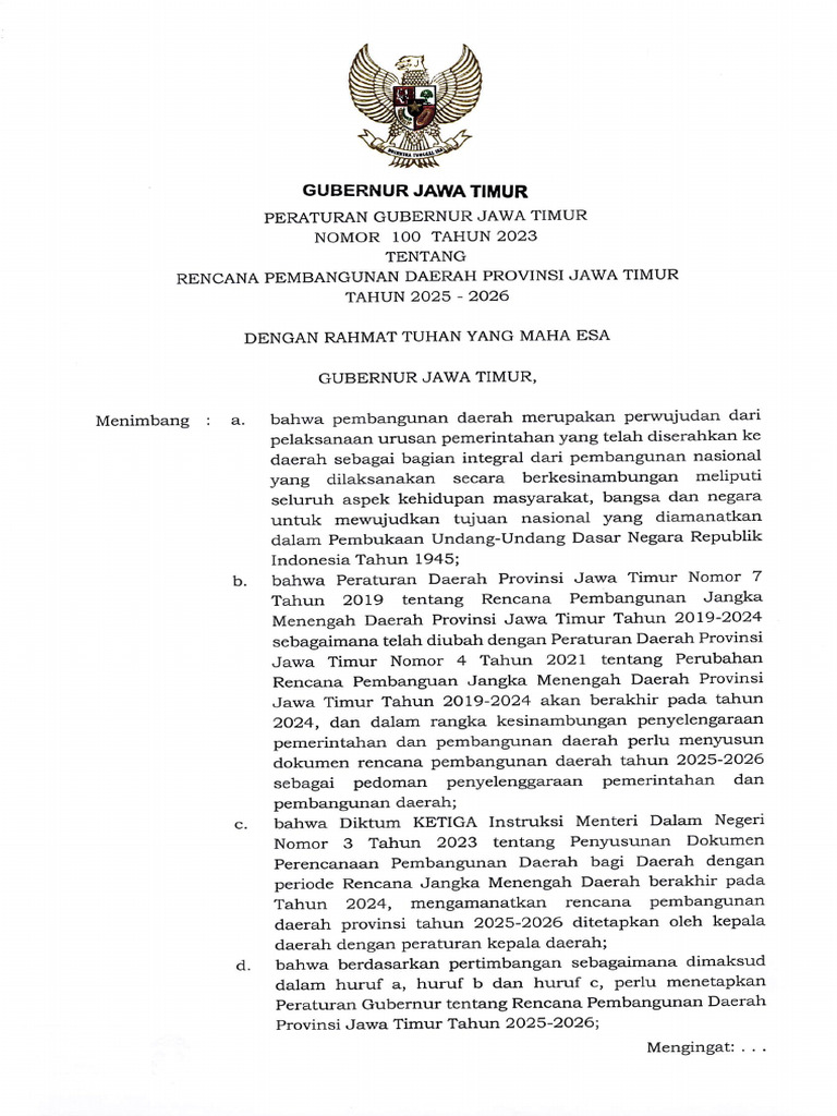 Pergub RPD 2025-2026 | PDF