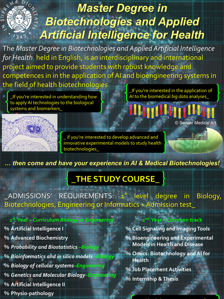 Master in AI & Biotech for Health | PDF | Biotechnology | Artificial ...