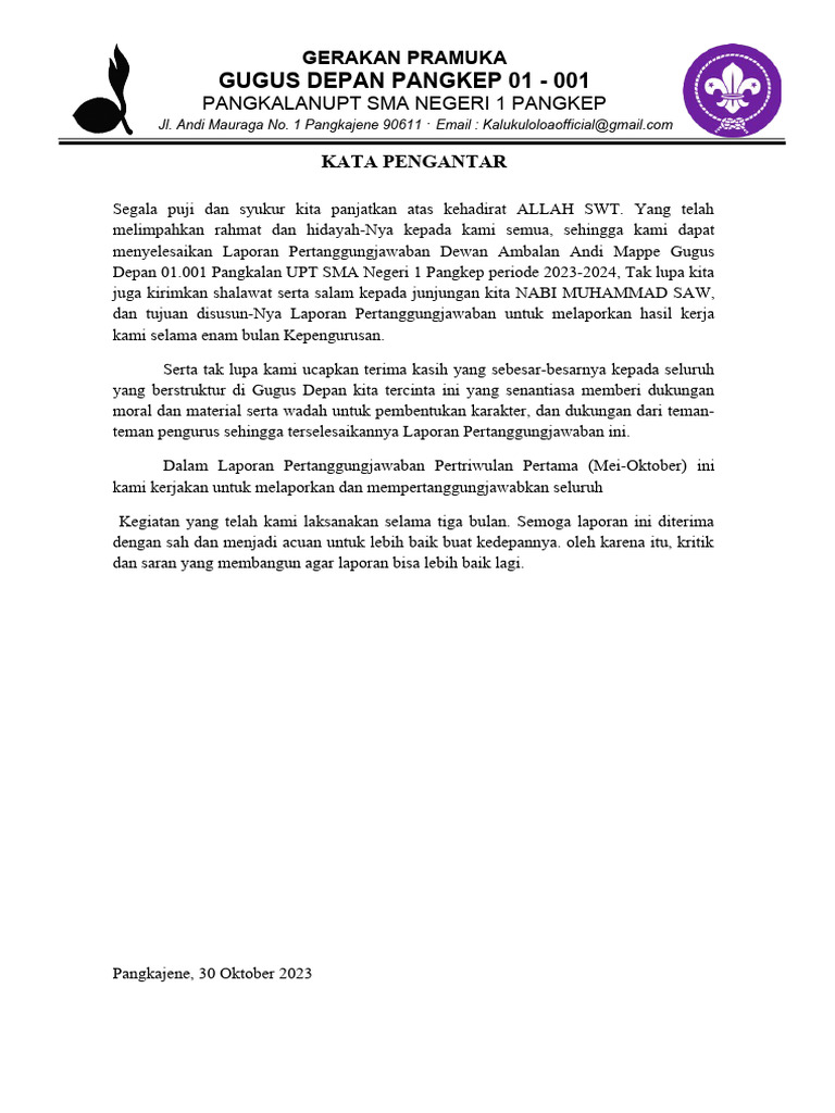 Laporan Pertriwulan Pertama Pubdok Pa | PDF