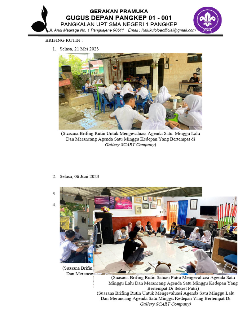 Lampiran Dokumentasi Pa-1 | PDF