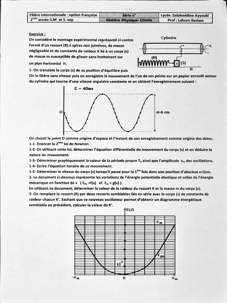 Series - Pendule Élastique | PDF