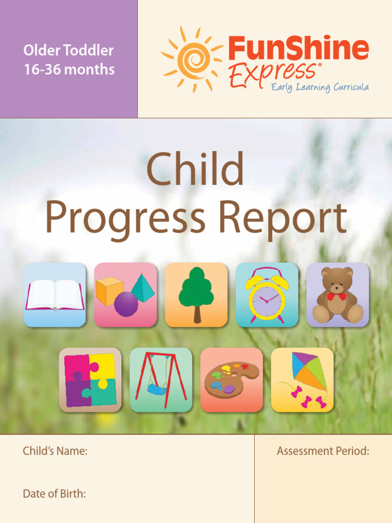 Older Toddler Progress Report (16-36 mo) | PDF | Second Language | Toddler