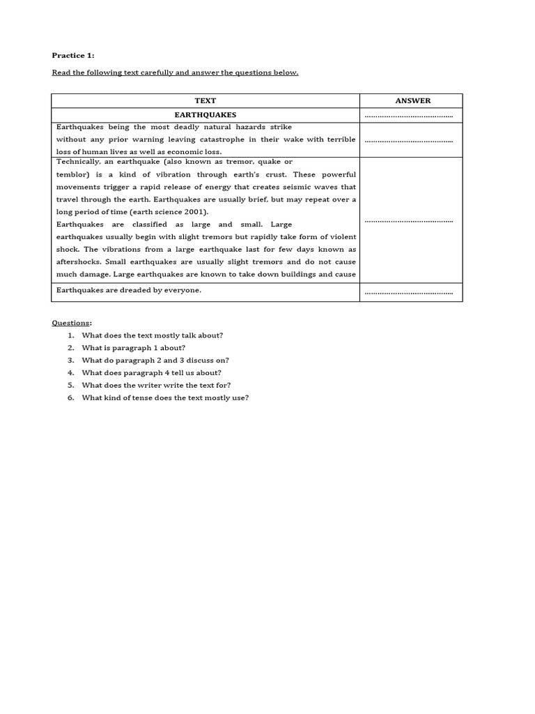 Practice 1 EXPLANATION TEXT | PDF