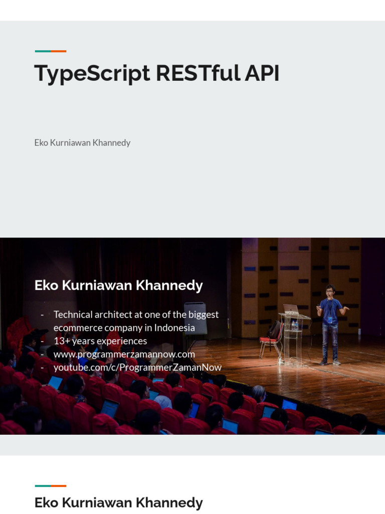 Typescript Restful Api Pdf Information Technology Software Engineering 