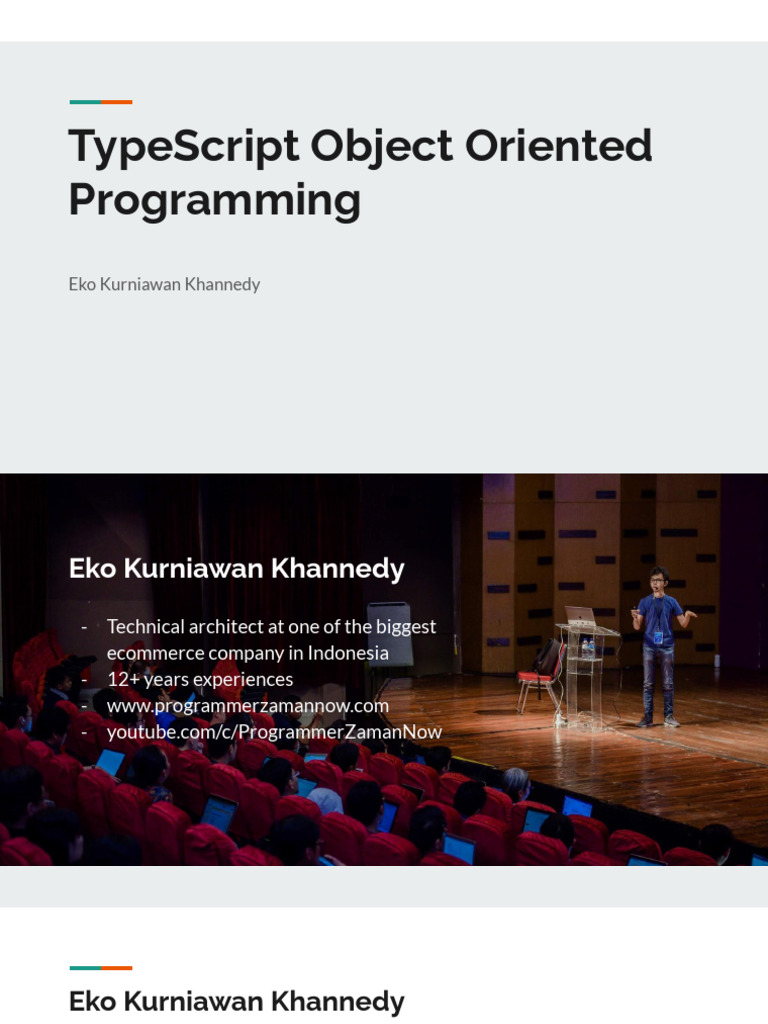 TypeScript Object Oriented Programming | PDF TypeScript Object Oriented Programming | PDF