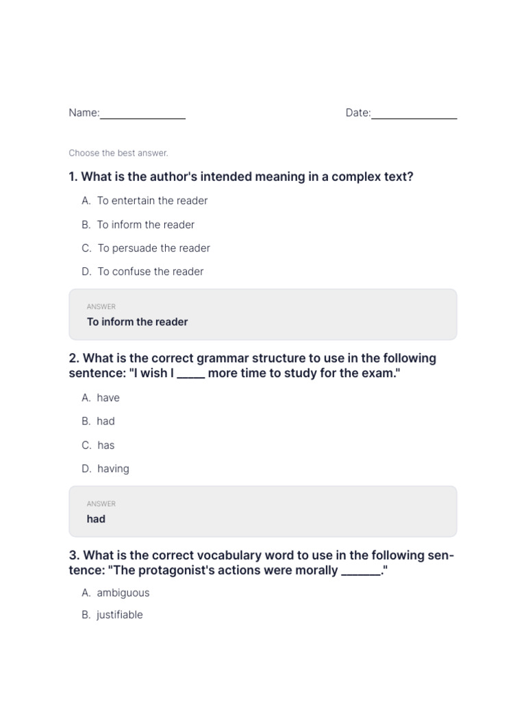 Fill in the blanks EAL worksheet | PDF | Verb | Critical Thinking