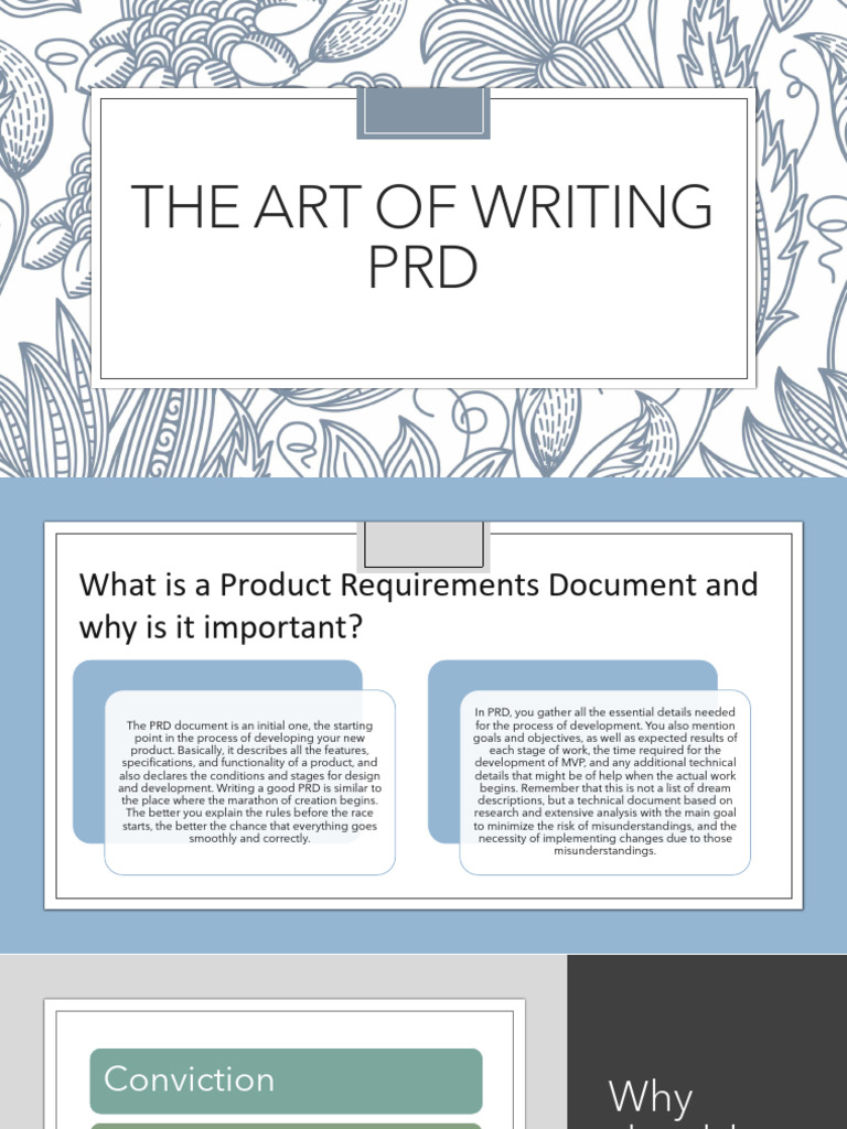 Art of Writing PRD 1667992587 | PDF