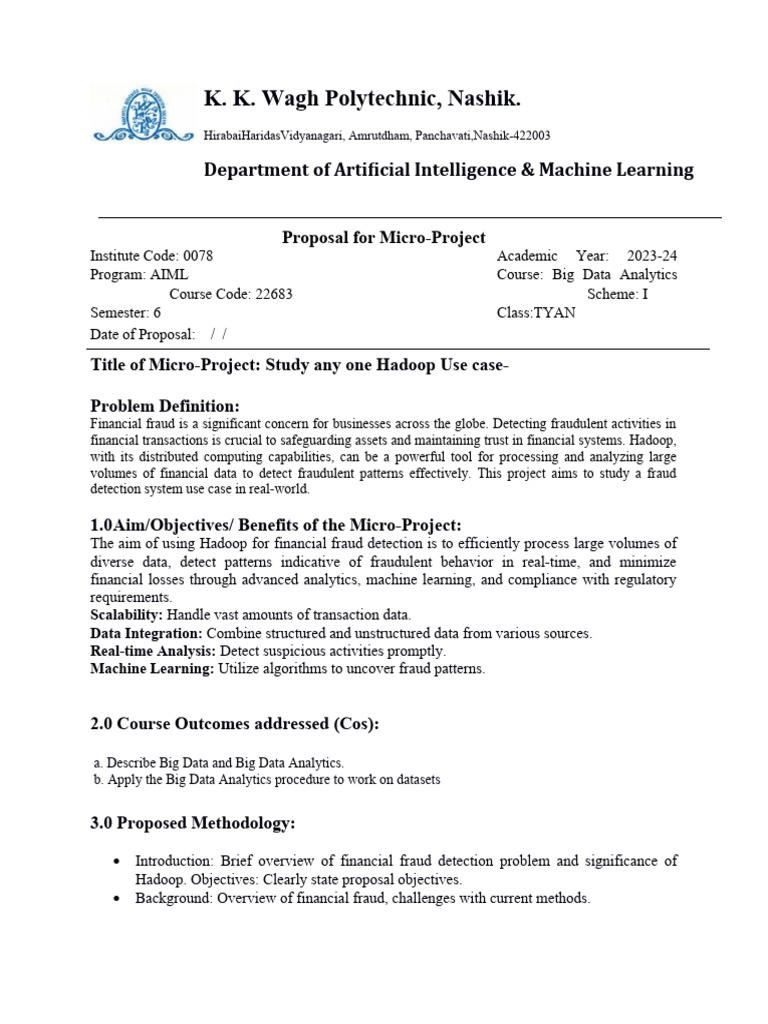 AAM Praposal | PDF | Big Data | Analytics