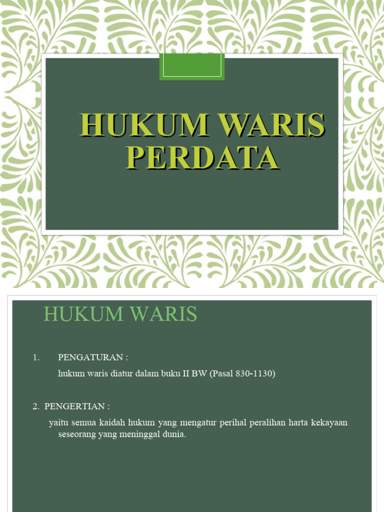 Hukum Waris Perdata | PDF