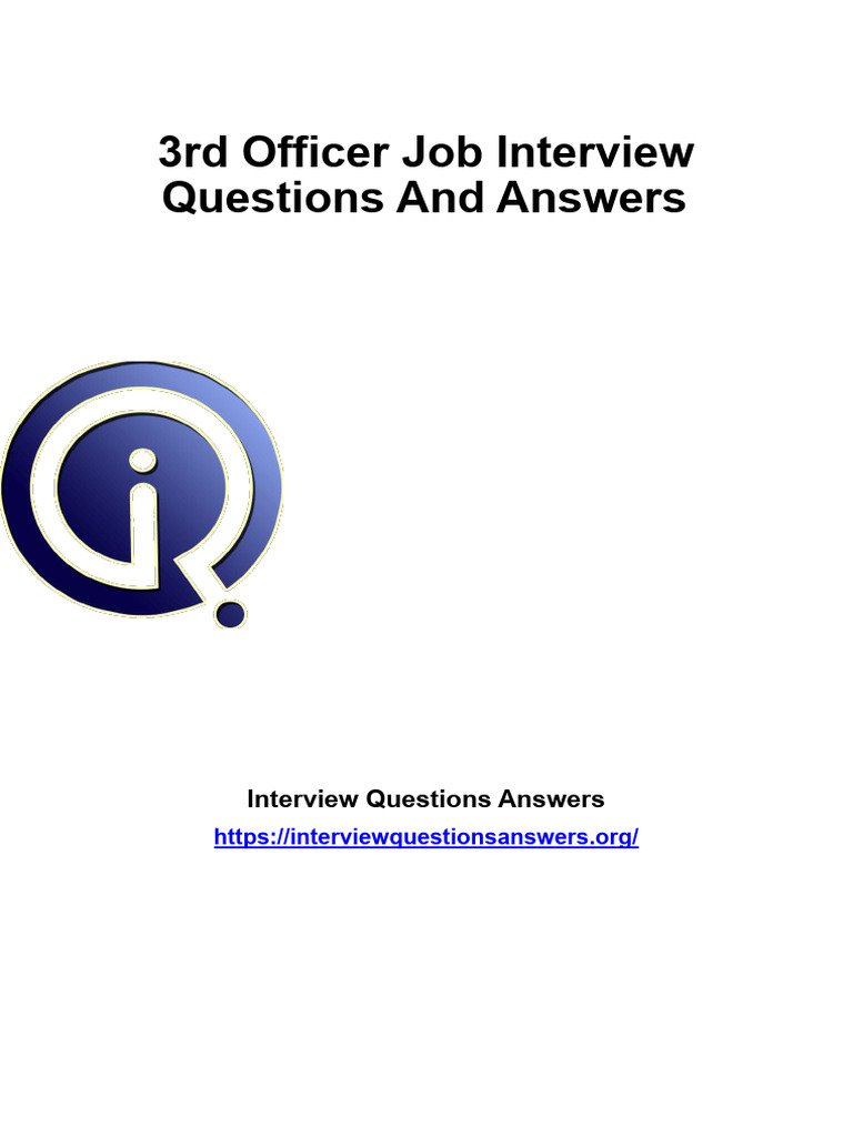 3rd Officer Interview Q&A Guide | PDF | Emotional Intelligence ...