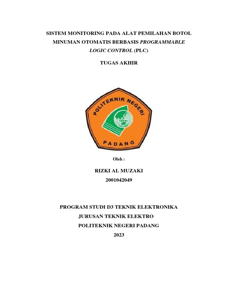 Monitoring Otomatis Botol dengan PLC | PDF | Sains & Matematika | Komputer