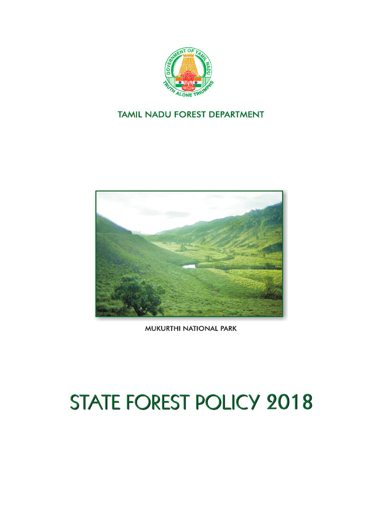 Forest Policy 2018 Pdf