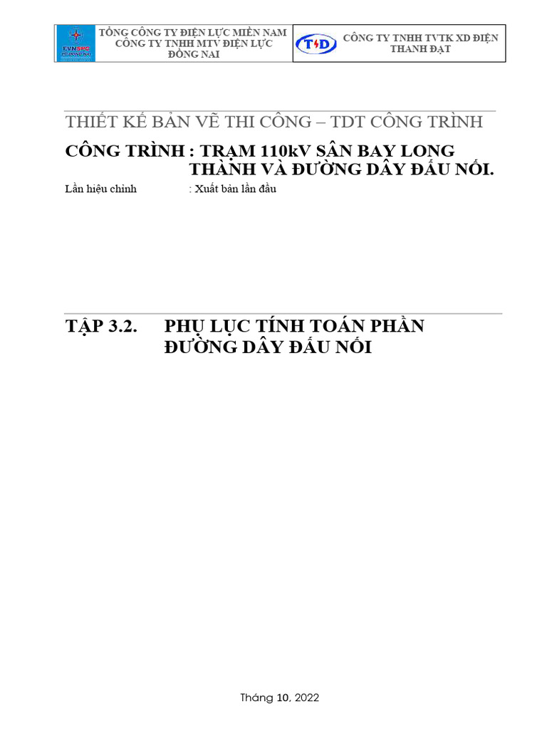 Tap 3.2 - Phu Luc Tinh Toan Phan Duong Day - 14.10.2022 | PDF