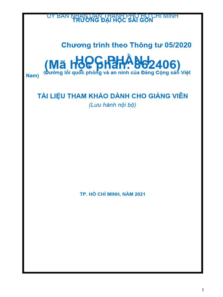 Tai Lieu Tham Khao-Hp I (Tt05) | PDF