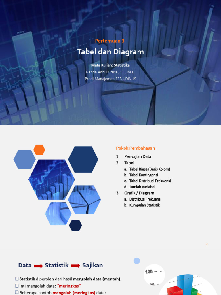 Pertemuan 3 - Tabel Dan Diagram | PDF
