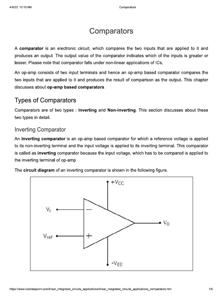 Comparator | PDF