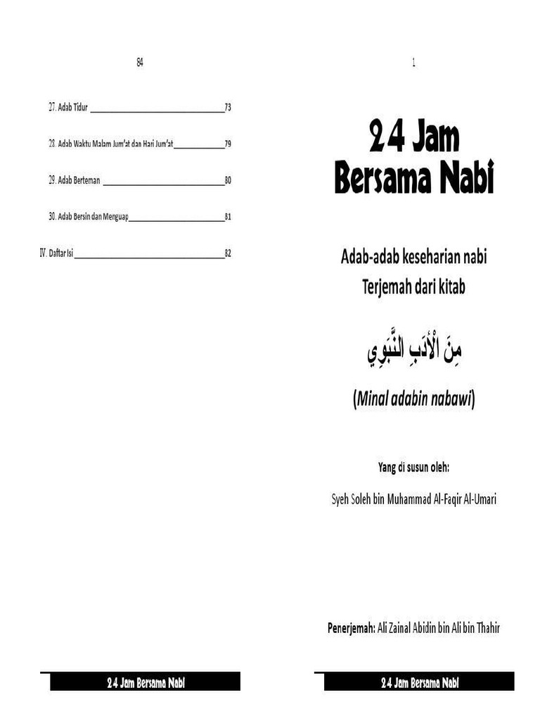 24 Jam Bersama Nabi A4 | PDF