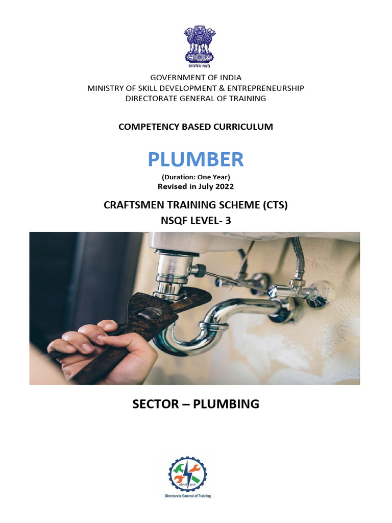 NSQF Level-3 Plumber Training Curriculum | PDF | Plumbing | Sanitary Sewer
