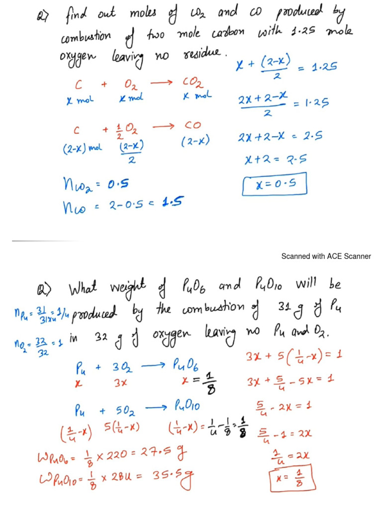 Parallel RXN andPOAC | PDF