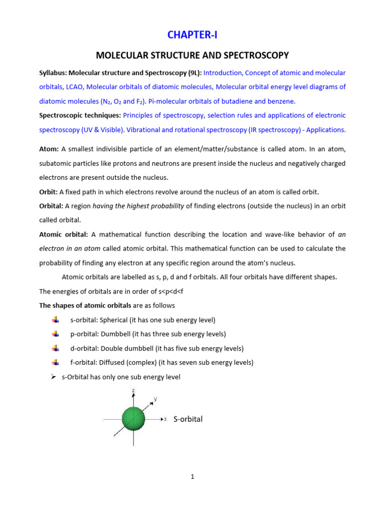 EC Notes Anurag University | PDF | Atomic Orbital | Atoms