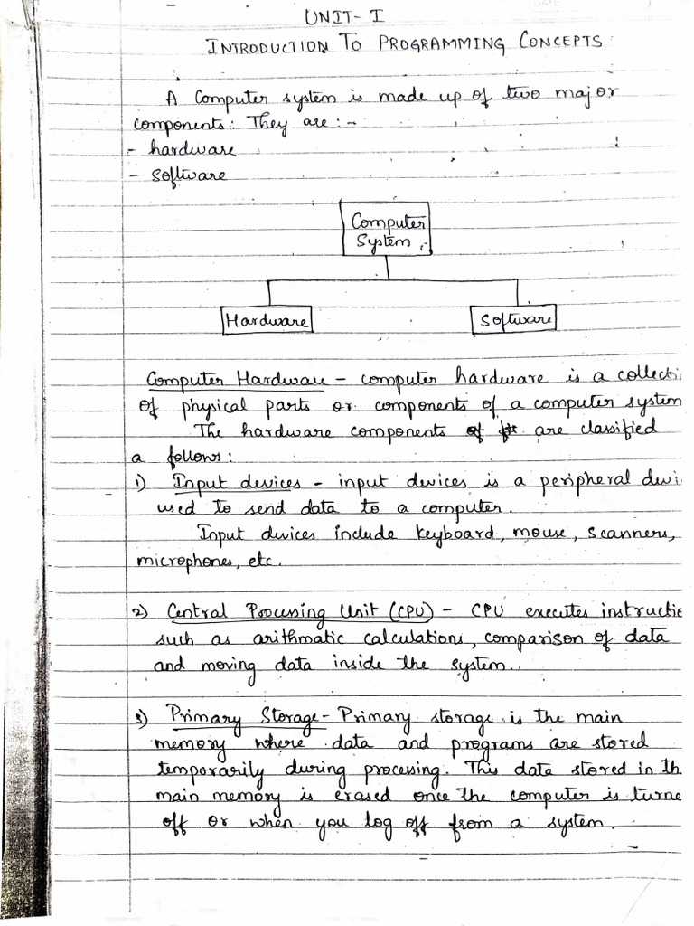1st Sem Unit 1 C-Programming | PDF 1st Sem Unit 1 C-Programming | PDF