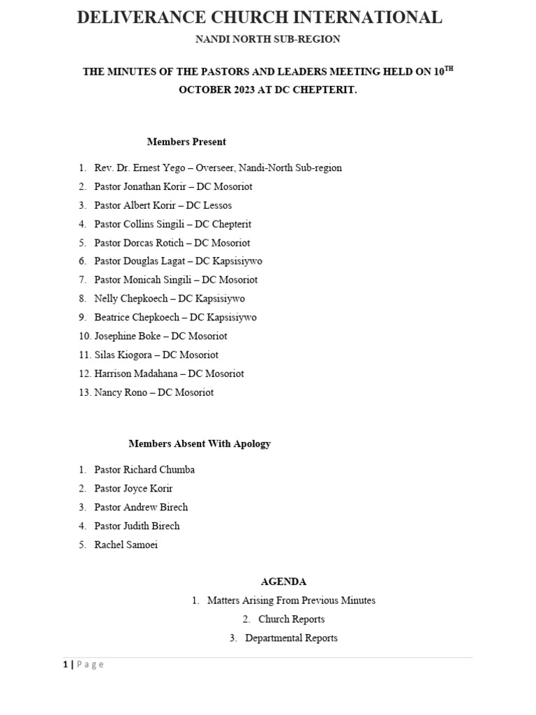 Nandi North Sub Region | PDF