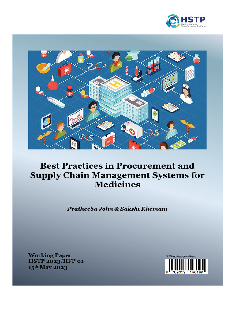 Best Practices in SCM For Medicines - Final | PDF | Supply Chain ...