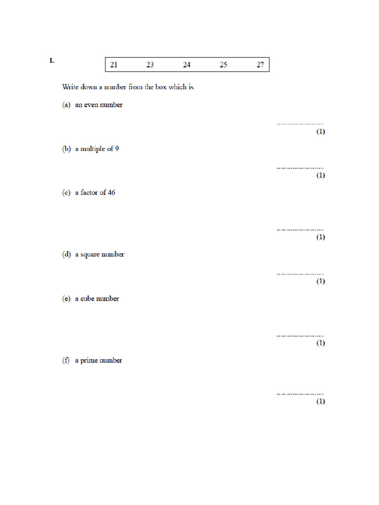 Year 8 Worksheet | PDF