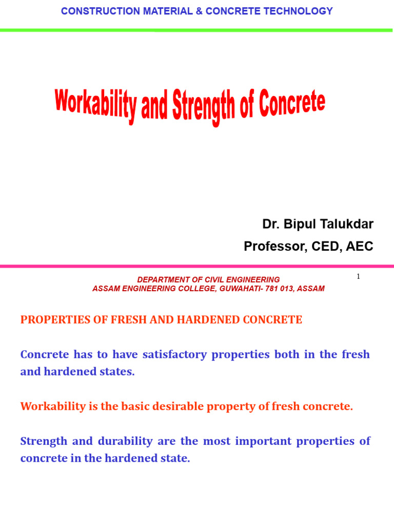 Workability and Strength of Concrete | Download Free PDF | Concrete ...