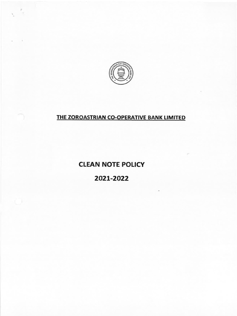 Clean Note Policy 2021 2022 | PDF