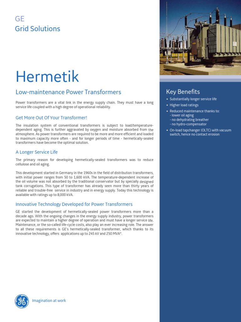 Hermetik Brochure EN 2018 09 Grid PTR 0195 | PDF | Transformer | Electrical Engineering