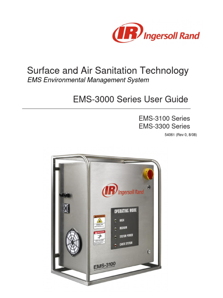 EMS 3000 Series UserGuide 54061 | PDF | Ozone | Safety
