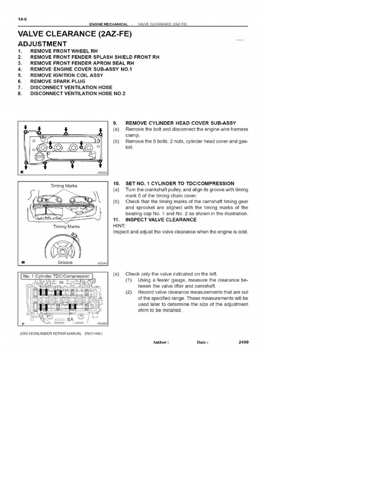 2001-2007 Highlander ENGINE MECHANICAL | PDF