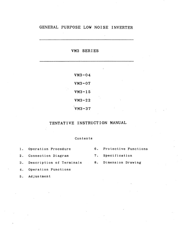 VM3_series_manual | PDF
