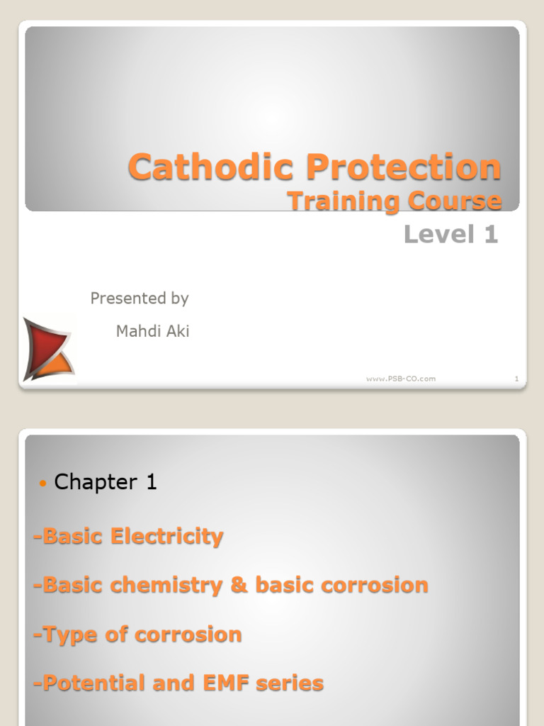 Cathodic Protection Training course -2 | PDF | Corrosion | Anode
