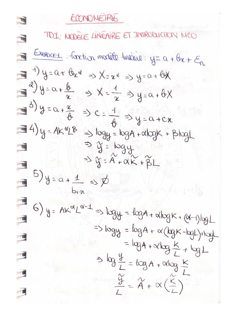 David Do - TD1 Économétrie | PDF