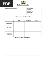 Stool Examination for Ova and Cysts Procedure | PDF