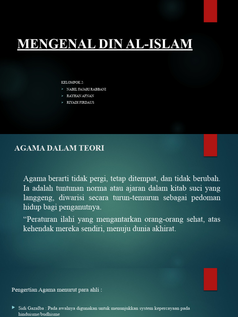Mengenal Din Al-Islam 2 | PDF