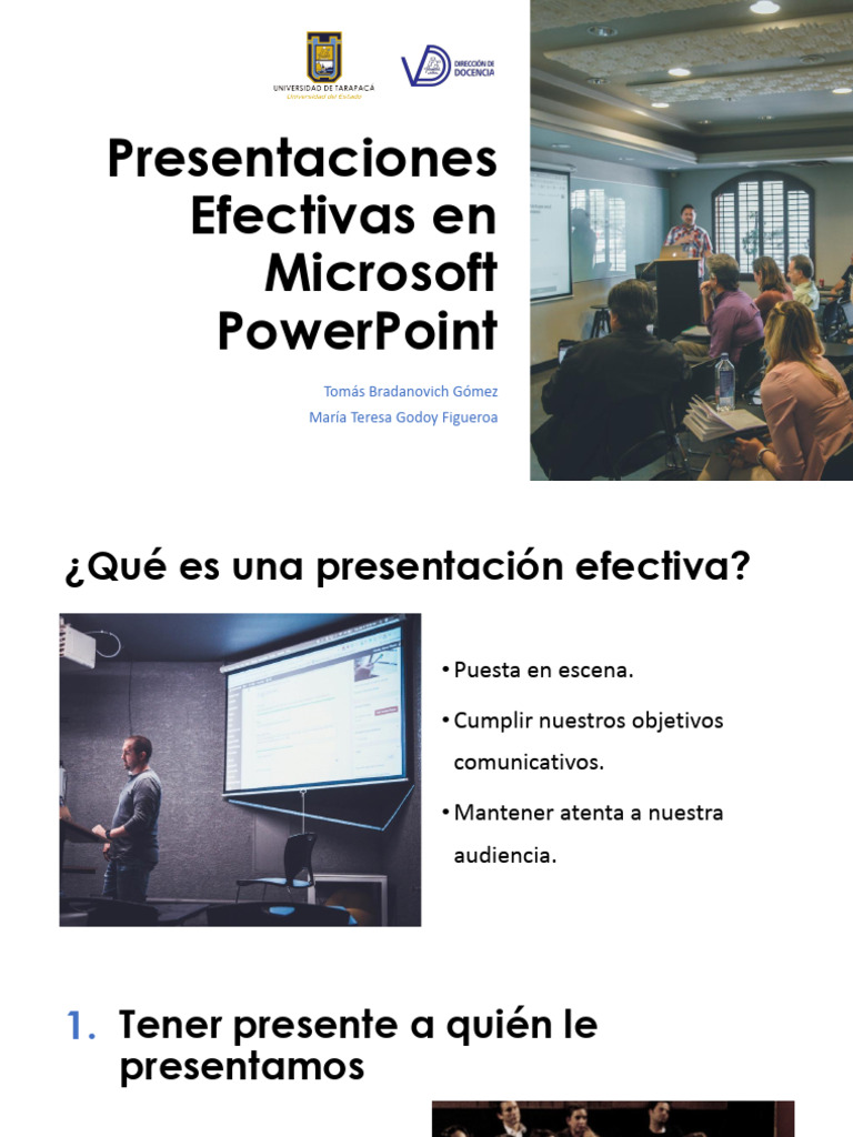 Taller Presentaciones Efectivas Power Point | PDF | Microsoft PowerPoint